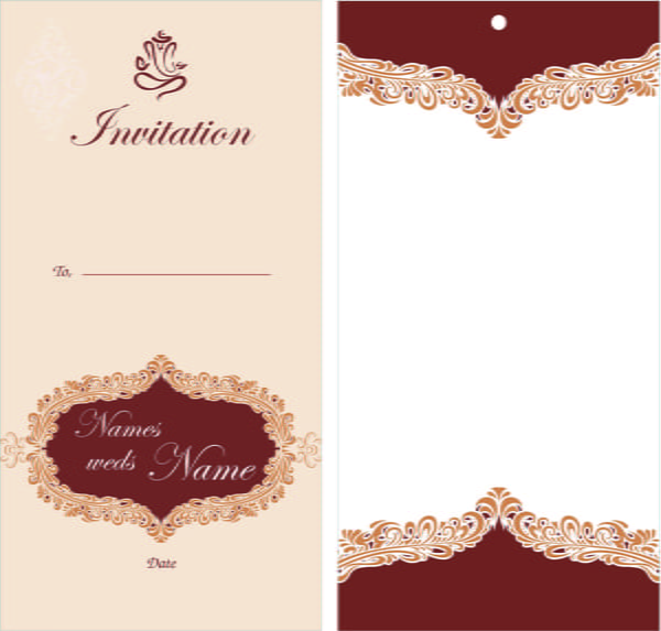 Indian Wedding Card Design Template Free Download Relopdh