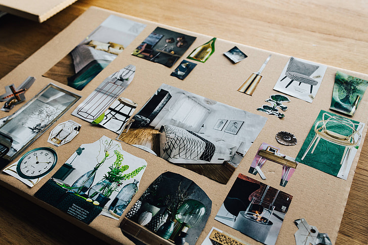 Designers working with material samples and paper cutouts | free photos ... Designers working with material samples and paper cutouts | free photos ...